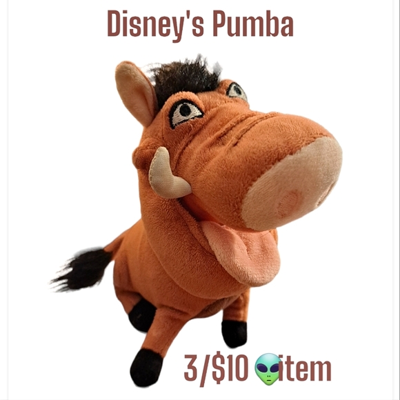 Disney | Toys | Small Plush Disneys Pumba Stuffy | Poshmark